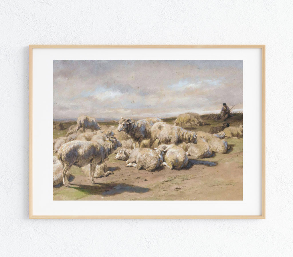 A Shepherd and His Flock Art Print – The Black Brick Co, LLC