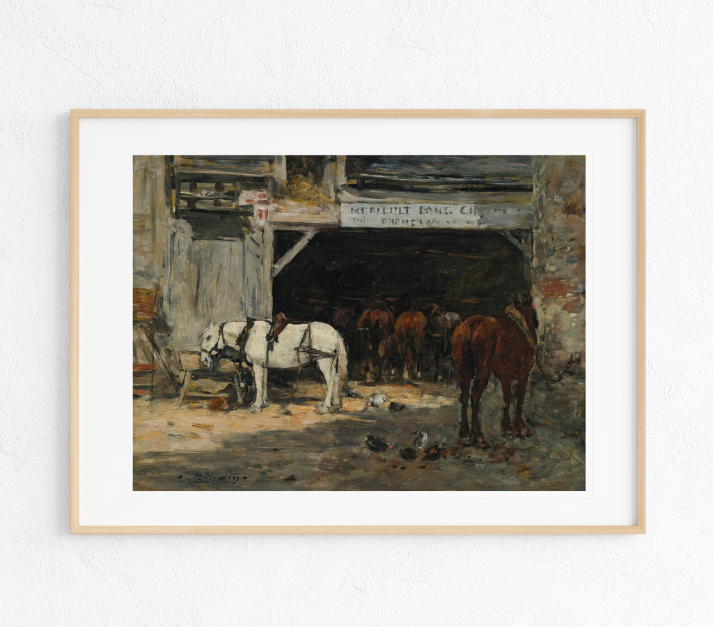 Horse & Stables Art Print – The Black Brick Co, LLC